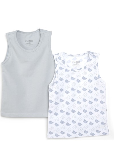 Hello Baby Basic Erkek Bebek 2li Elastan Atlet Hello Baby Basic Erkek Bebek 2li Elastan Atlet