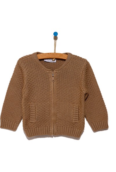 For My Baby Çizgili Kadife Triko Hırka