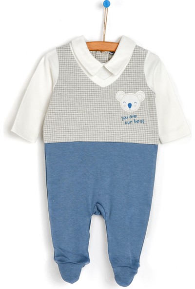 Hello Baby Jungle Family Yaka Detaylı Patikli Tulum