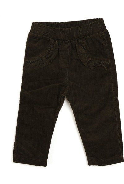 Hello Baby Basic Kız Bebek Kadife Pantolon