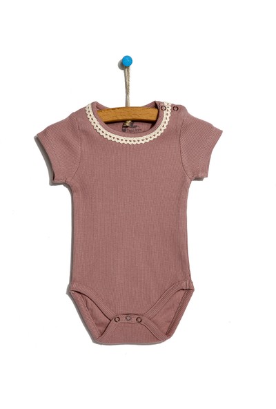 Newborn Fashion Club Dantel Yaka Kısa Kol Body Newborn Fashion Club Dantel Yaka Kısa Kol Body