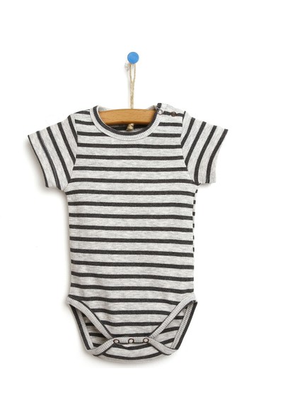 Newborn Fashion Club Çizgili Kısa Kol Body