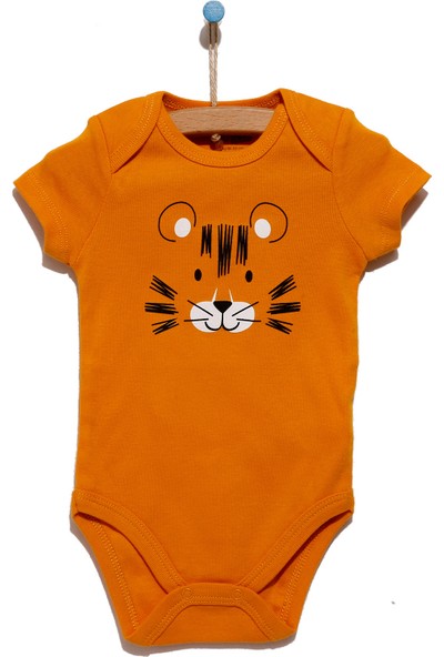 Hello Baby Sevimli Hayvan Suratlı Kısa Kol Body