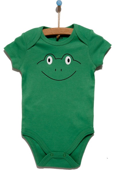 Hello Baby Sevimli Hayvan Suratlı Kısa Kol Body