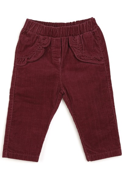 Hello Baby Basic Kız Bebek Kadife Pantolon