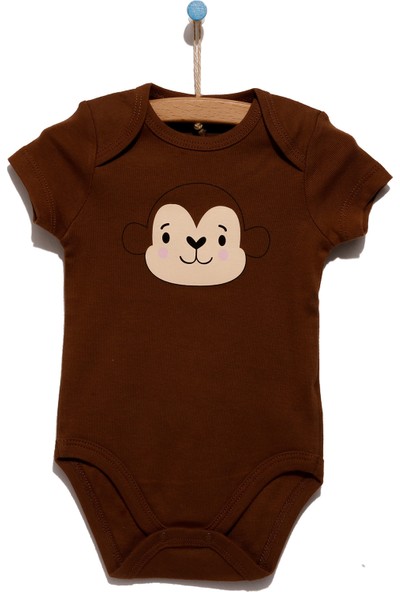Hello Baby Sevimli Hayvan Suratlı Kısa Kol Body