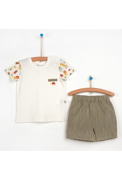 Bebbek Animals Party Time Tshirt-Şort Bebbek Animals Party Time Tshirt-Şort