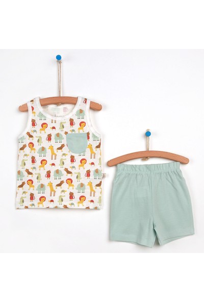 Bebbek Animals Party Time Atlet-Şort Bebbek Animals Party Time Atlet-Şort