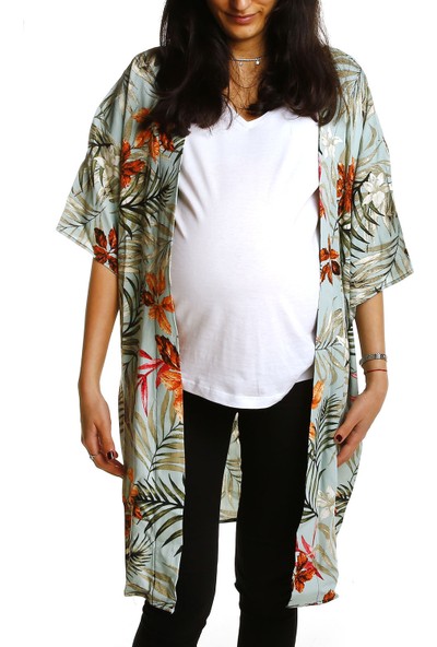 Baby Mom Karışık Desenli Kimono Hırka