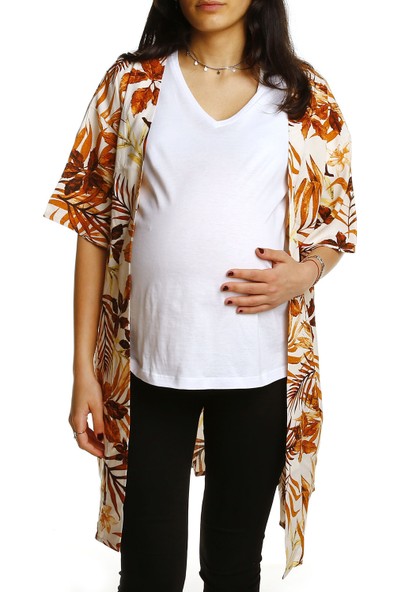 Baby Mom Karışık Desenli Kimono Hırka