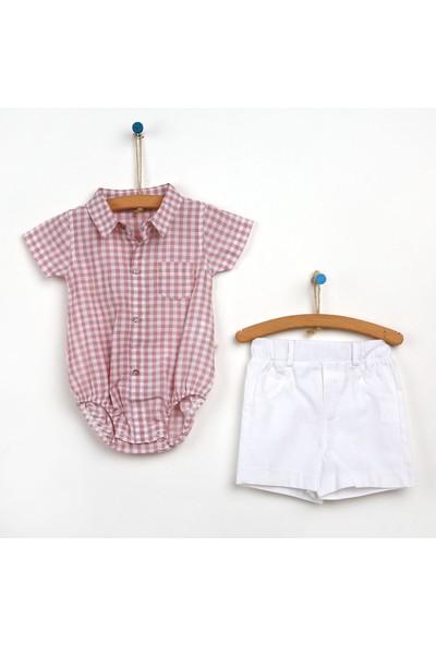 For My Baby Pötikare Gömlek Body - Şort 2li Takım