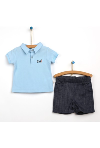 For My Baby Polo Yaka Tshirt-Şort 2li Takım
