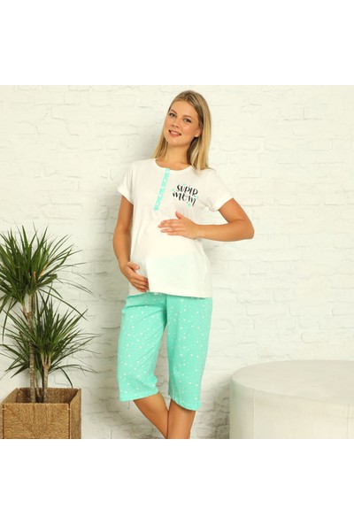 Baby Mom Puantiye Þort Pijama Takımı