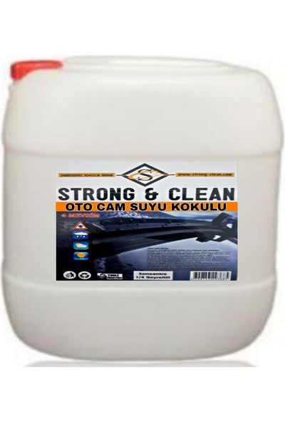 Strong&Clean Oto Cam Suyu Kokulu 30 Kg /4 Mevsim Strong&Clean Oto Cam Suyu Kokulu 30 Kg /4 Mevsim