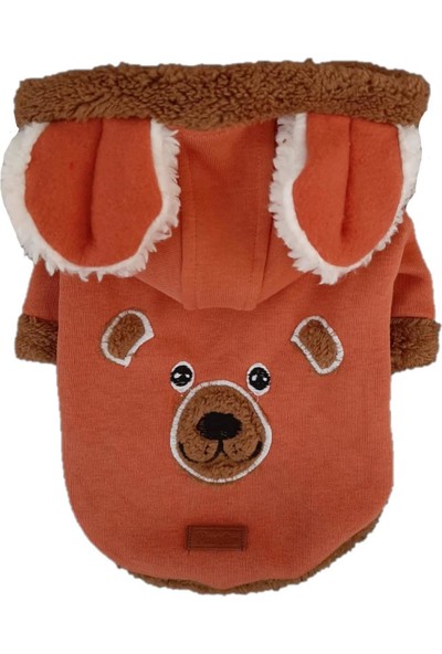 Pawstar Brown Bear Hoodie Köpek Sweatshirt Kahverengi M