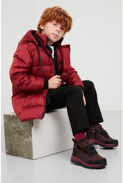 Lela Peluş Astarlı Çıkarılabilir Kapüşonlu Cepli Mont Erkek Çocuk Mont 5763025 Lela Peluş Astarlı Çıkarılabilir Kapüşonlu Cepli Mont Erkek Çocuk Mont 5763025