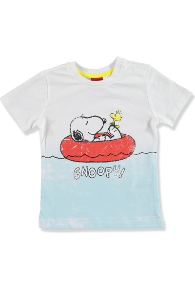 Peanuts Yaz Erkek Bebek Snoopy Tshirt