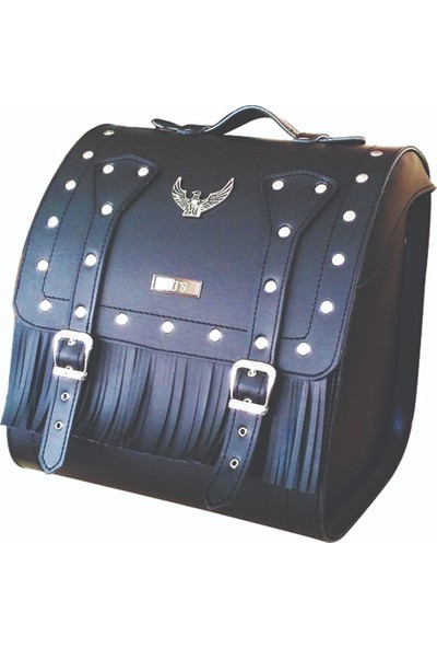 Motosev Arka Deri Heybe Çanta Siyah Motosev Arka Deri Heybe Çanta Siyah