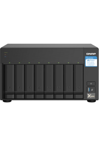 Qnap TS-832PX-4G 8 Yuvalı Nas Depolama Ünitesi Qnap TS-832PX-4G 8 Yuvalı Nas Depolama Ünitesi