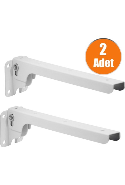Badem10 2 Adet Katlanır Raf Altı Raf Ayağı 280X90 mm Badem10 2 Adet Katlanır Raf Altı Raf Ayağı 280X90 mm