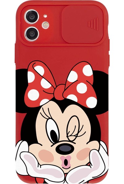 Shop To Case iPhone 11 Sürgülü Lansman Minnie Desenli Telefon Kılıfı Kırmızı Shop To Case iPhone 11 Sürgülü Lansman Minnie Desenli Telefon Kılıfı Kırmızı