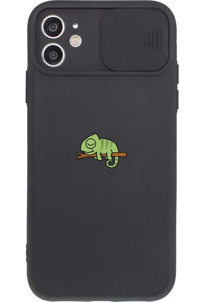 Shop To Case iPhone 11 Sürgülü Lansman Bukalemun Desenli Telefon Kılıfı Siyah Shop To Case iPhone 11 Sürgülü Lansman Bukalemun Desenli Telefon Kılıfı Siyah