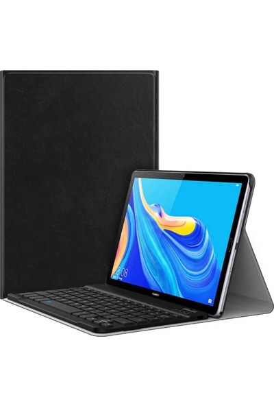 Dolia Huawei Matepad T10 T10S Kılıf Bluetooth Klavyeli Kılıf Deri Kapaklı Standlı Dolia Huawei Matepad T10 T10S Kılıf Bluetooth Klavyeli Kılıf Deri Kapaklı Standlı