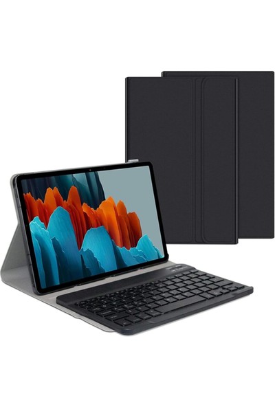 Dolia Samsung Galaxy Tab S7 Plus Kılıf SM-T970 Bluetooth Klavyeli Kılıf Deri Kapaklı Standlı Dolia Samsung Galaxy Tab S7 Plus Kılıf SM-T970 Bluetooth Klavyeli Kılıf Deri Kapaklı Standlı
