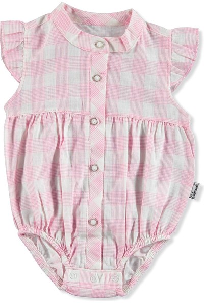 Bebemania Bebek Kareli Fırfır Gömlek Body