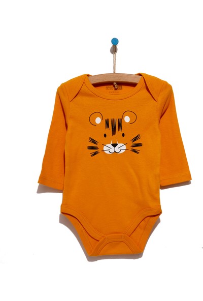 Hello Baby Sevimli Hayvan Suratlı Uzun Kol Body
