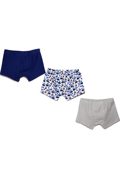 Hello Baby Basic Erkek Bebek Ribanalı 3lü Boxer