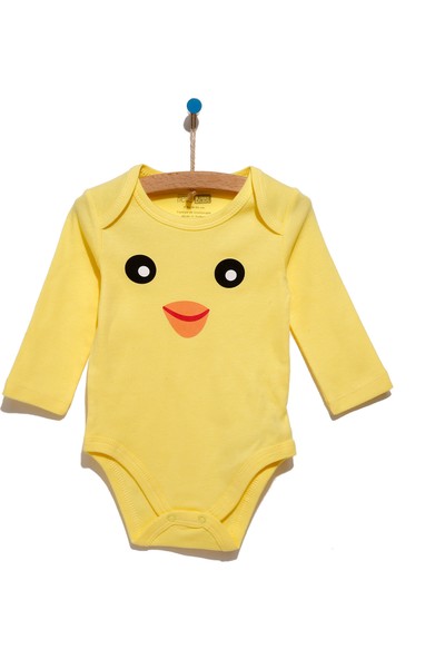Hello Baby Sevimli Hayvan Suratlı Uzun Kol Body
