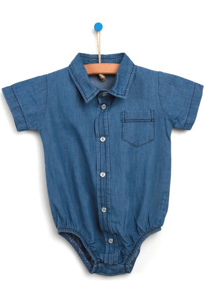 Hello Baby Denim Gömlek Body