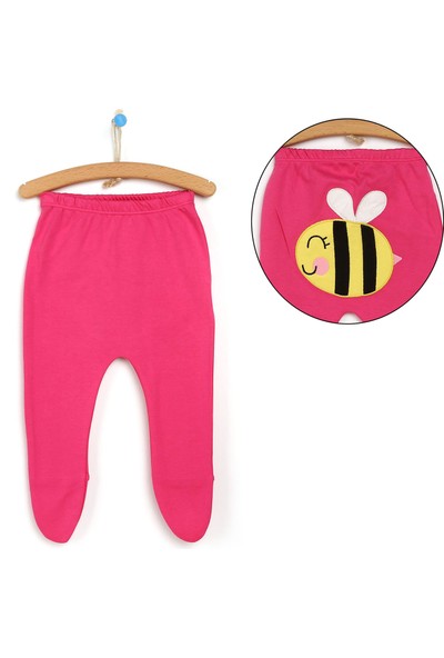 Bebbek Kız Bebek Nakışlı Patikli Alt