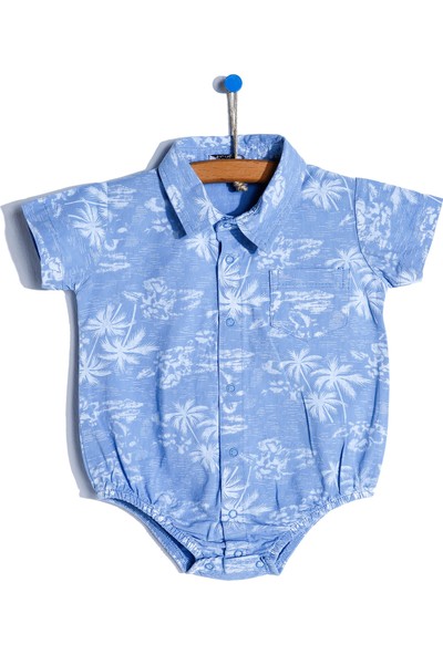 Hello Baby Palmiye Desenli Gömlek Body