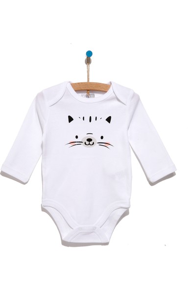 Hello Baby Sevimli Hayvan Suratlı Uzun Kol Body