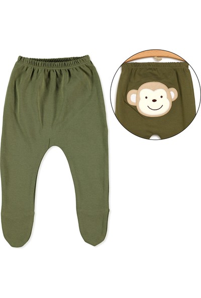 Bebbek Erkek Bebek Nakışlı Patikli Alt