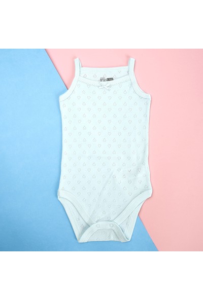 Hello Baby Jakarlı Jakarlı Ip Askılı Body