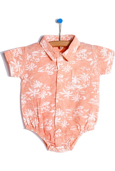 Hello Baby Palmiye Desenli Gömlek Body