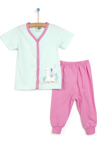 Hello Baby Basic Kız Bebek Baharlık Kısa Kol Çıtçıtlı Pijama Takımı Hello Baby Basic Kız Bebek Baharlık Kısa Kol Çıtçıtlı Pijama Takımı