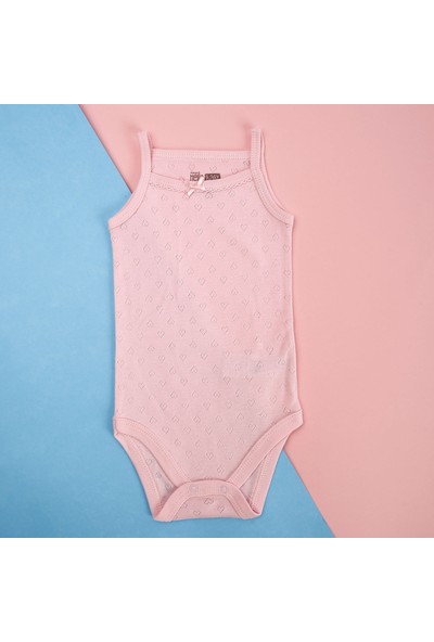 Hello Baby Jakarlı Jakarlı Ip Askılı Body