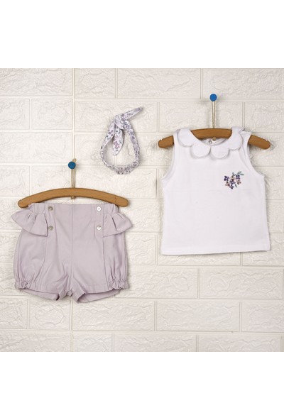 Hello Baby Lola Bluz-Şort-Bandana