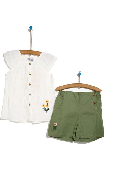 Hello Baby Papatya Bluz-Şort