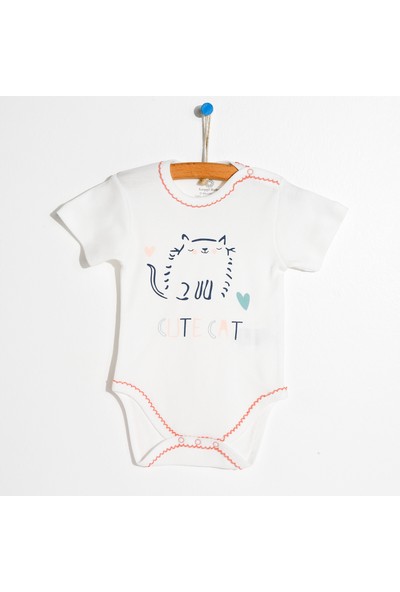 Luggi Cute Cat Kısa Kol Body