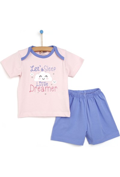 Hello Baby Basic Kız Bebek Baharlık Kısa Kollu Pijama Takımı Hello Baby Basic Kız Bebek Baharlık Kısa Kollu Pijama Takımı