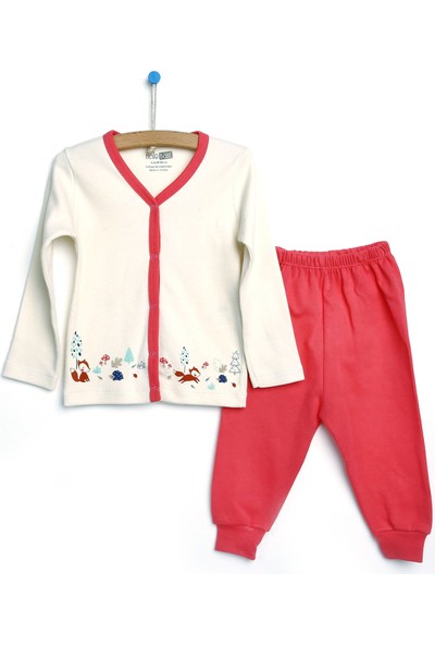 Hello Baby Basic Kız Bebek Çıtçıtlı Pijama Takımı