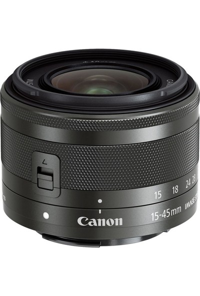 Canon Ef-M 15-45MM F / 3.5-6.3 Stm Lens - Siyah (Beyaz Kutu) (Yurt Dışından) Canon Ef-M 15-45MM F / 3.5-6.3 Stm Lens - Siyah (Beyaz Kutu) (Yurt Dışından)
