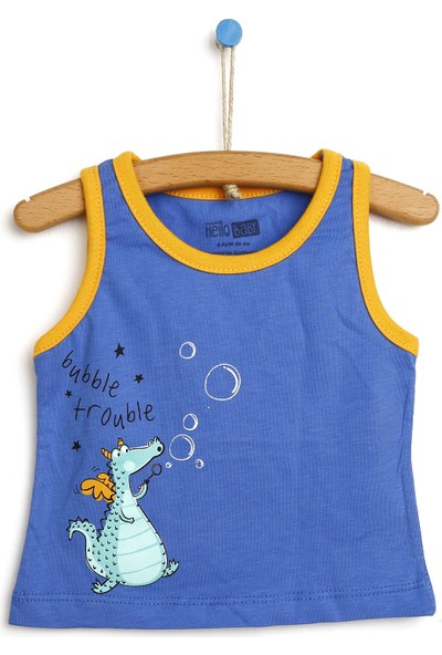 Hello Baby Basic Erkek Bebek Atlet Tshirt