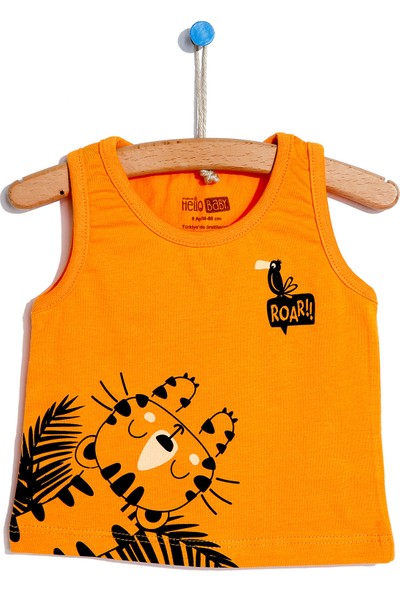 Hello Baby Basic Erkek Bebek Atlet Tshirt