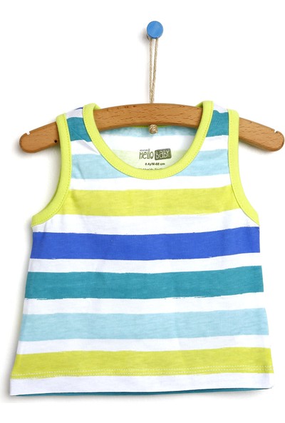 Hello Baby Basic Erkek Bebek Atlet Tshirt